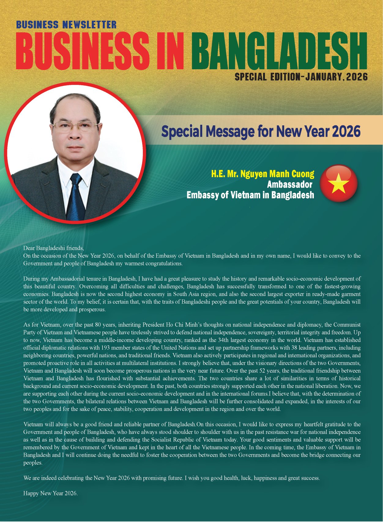 Vietnamese Ambassador to Dhaka gives special message in 'Special ...